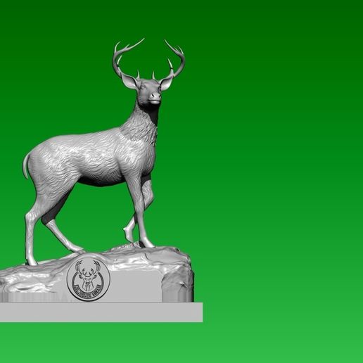🏀 NBA - Milwaukee Bucks basketball mascot statue - 3d Print・ 3D File ...