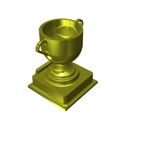 🏆 3D Trophy – Printable Display Model・ 3D File for 3D printing・Cults