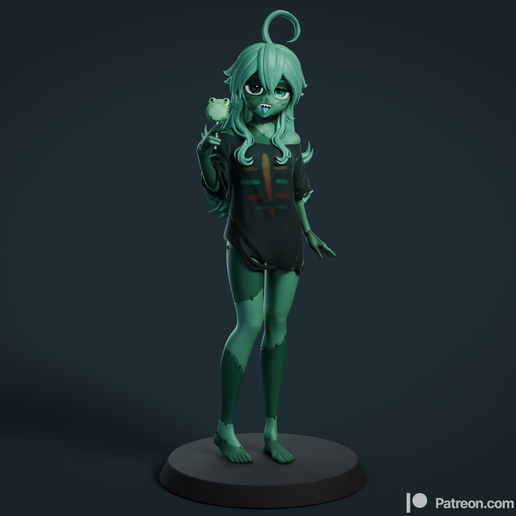 Archivo 3D gratis Zombie Girl Sinuuki 🧟 ・Modelo de impresión 3D para ...