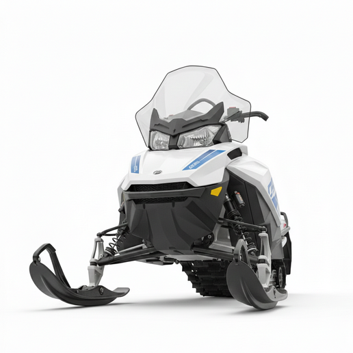 🚗 High-Performance Modern Snowmobile・ STL File for 3D printing・Cults
