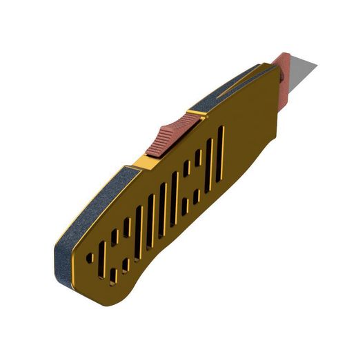 📦 Utility Switch-Blade Box Cutter・ STL File for 3D printing・Cults