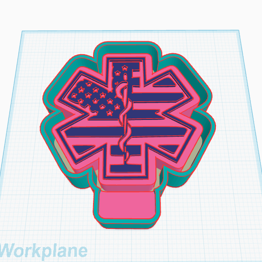 flag emt・ STL File for 3D printing・Cults