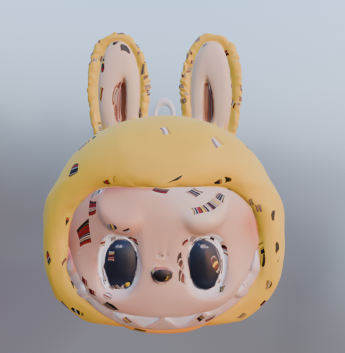 🗝️ Labubu Head Keychain - Holiday Celebration Edition - Designer Toy ...