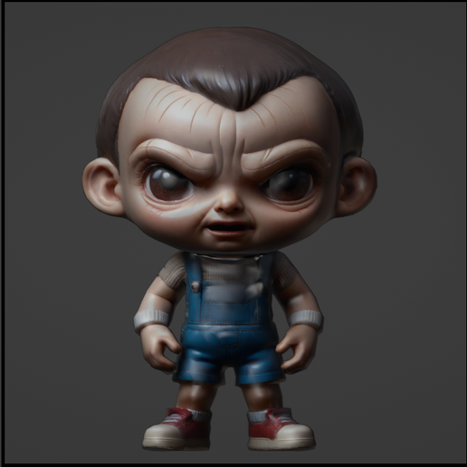 Free STL file Eleven from stranger things chibi style 👧 ・3D printing ...