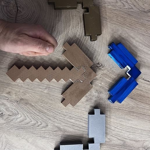 Free 3D file Minecraft PickAxe 🦸 ・3D printable object to download・Cults