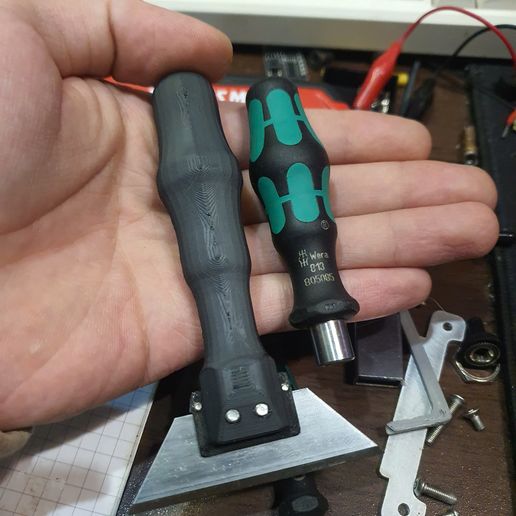 🚗 Utility Blade Scraper - Wera Style Handle・ STL File for 3D printing・Cults