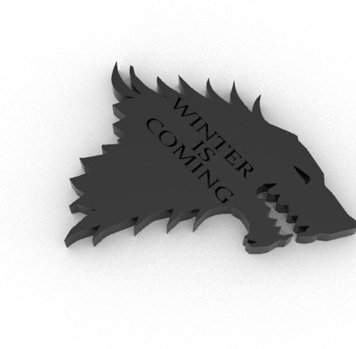 STL file game of Thrones winter is coming 🐺 ・3D printing template to ...