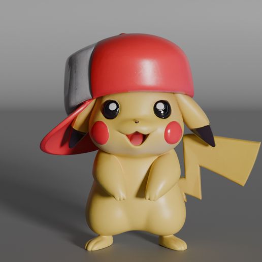 pikachu with hat