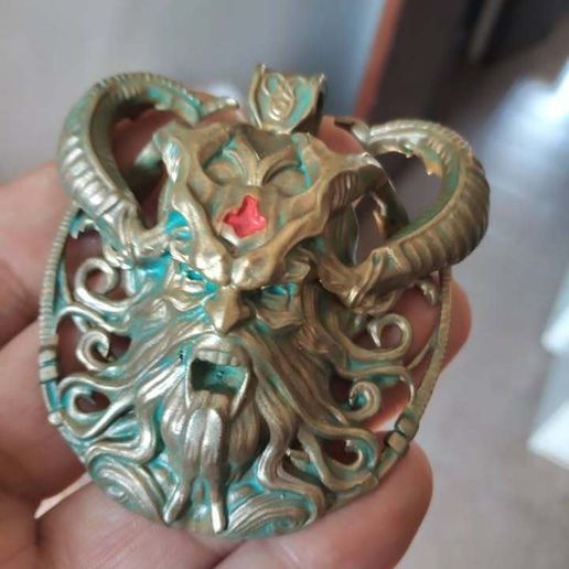 💍 Deicide inspired Devil's Amulet Pendant・ STL File for 3D printing・Cults