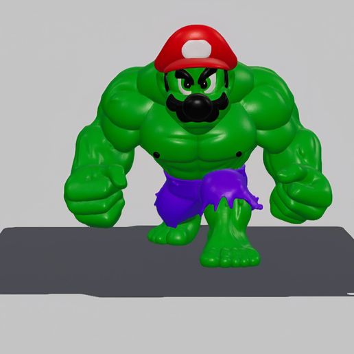 🦸 SUPER MARIO HULK・Archivo 3MF para Impresión 3D・Cults
