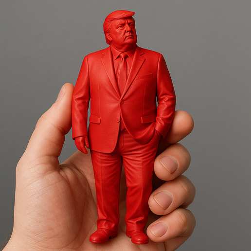🗿 Trump Miniature Figure – Bold 3D Printed Sculpture for Desk Decor ...