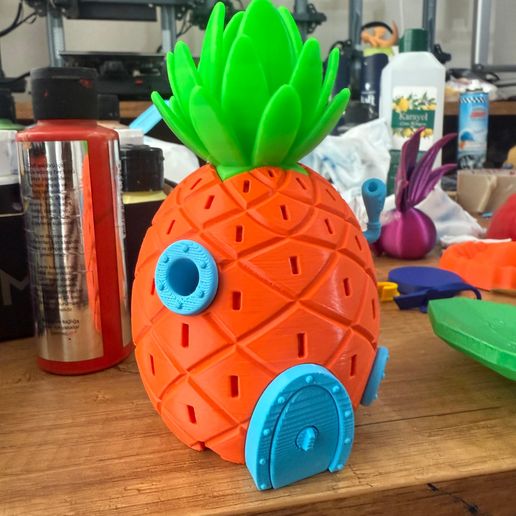 🏠 SpongeBob SquarePants' house・Arquivo STL Grátis para Impressão 3D・Cults