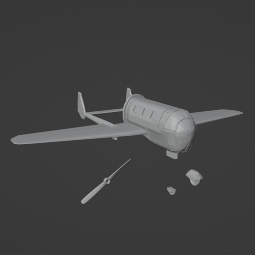 🛩️ 28mm scale Pulp Abrams P-1 Explorer・ 3D File for ・Cults