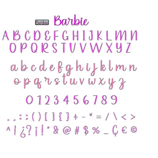 barbie letters