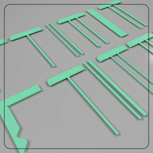 Archivo STL KIT REGLAS SCRAPBOOK - ENCUADERNACION - BINDING 🎨 ・Objeto imprimible en 3D para ...