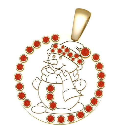 Archivo STL gratis SNOWMAN COIN PENDANT 3D PRINTABLE MODEL ☃️ (OBJ ...