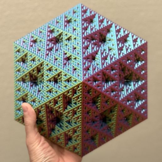 🏺 Vase Mode Hexagonal Bipyramid Fractal | Level 5 | Pyramid Version ...