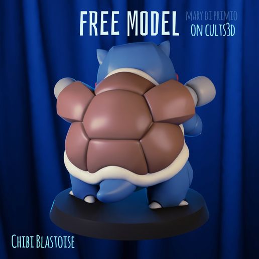 mega blastoise chibi