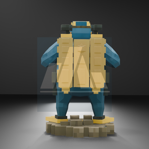 🎨 Dave the Diver – Pixel Art Style 3D Printable Fan Art Figure・ 3D File ...