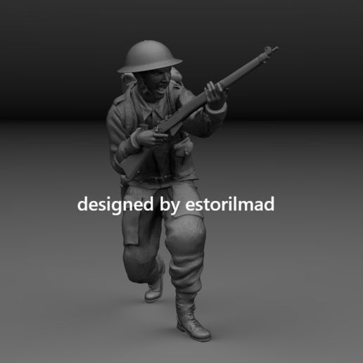 🫡 WW2 BRITISH SOLDIER DUNKERKE V2・ STL File for 3D printing・Cults