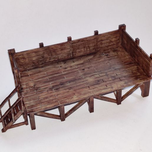 🛤️ Model Railway Coal Stage - Wooden Frame 01・ STL File for 3D printing ...