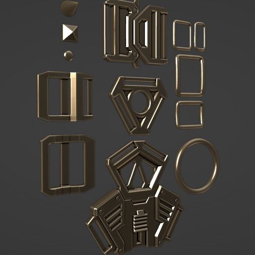 🎭 Cyberpunk Meredith cosplay accessories 3 d models pack・ STL File for ...