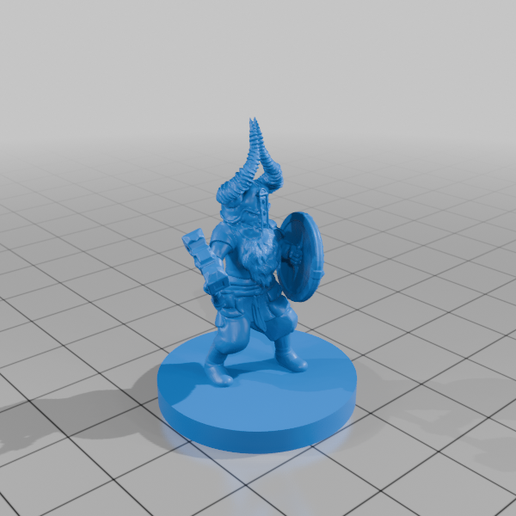 🛡️ Shield Dwarf (DND / TTRPG)・Free 3D File for ・Cults