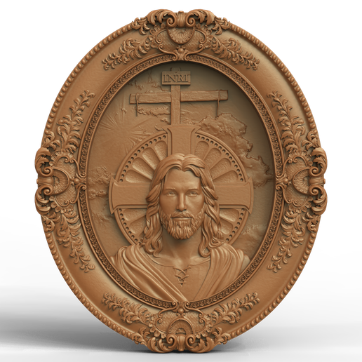 📁 3D Modell STL Datei für CNC Router Laser & 3D Drucker 2623 Jesus ...