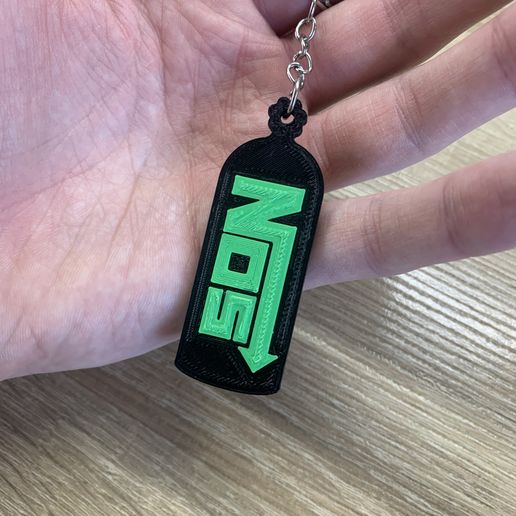 STL file NOS keychain 🗝️ ・3D print design to download・Cults