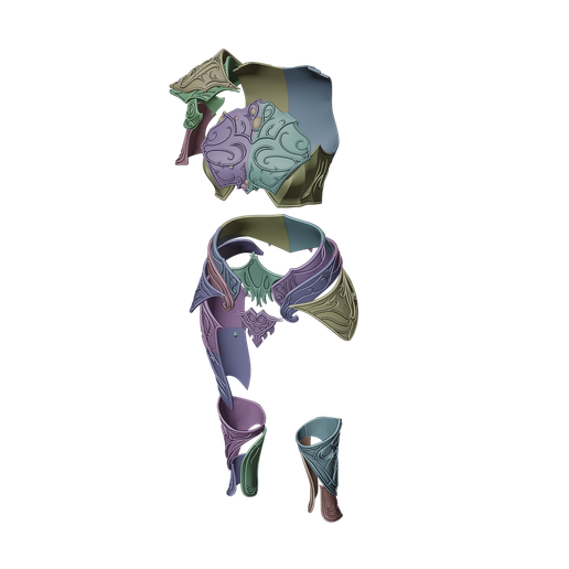🔫 Fantasy Laezel HalfPlate Armor Baldurs Gate 3・ 3D File for 3D ...
