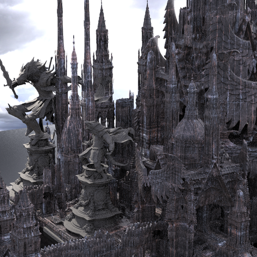 arquivo OBJ Lycan Werewolf Arch City 3 Kitbash 1 🐺 ・design para ...