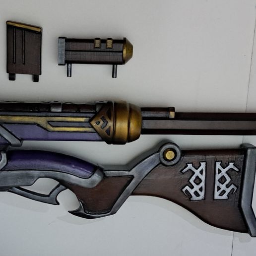 👾 Caitlyn Arcane Skin rifle 3d model cosplay・ STL File for 3D printing ...