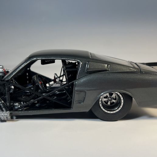 🐎 1967 mustang gt500 double frame rail outlaw drag racing 1/25 scale ...