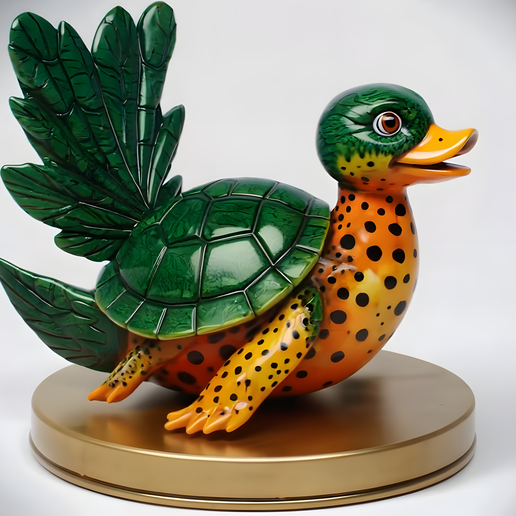 🐢 Turtle Duck・ STL File for 3D printing・Cults