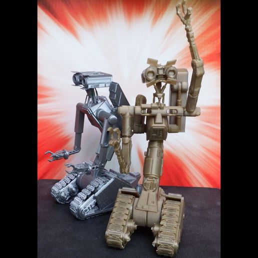 🤖 Short Circuit Johnny 5 Remix・Free 3D File for ・Cults