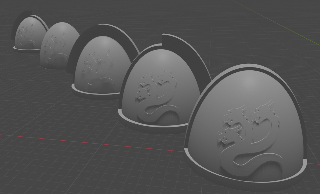 Archivo STL Hombreras de la Legión Alfa・Objeto imprimible en 3D para descargar・Cults