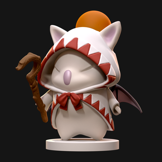 🧙 Moogle White Mage Final Fantasy XIV・ STL File for 3D printing・Cults