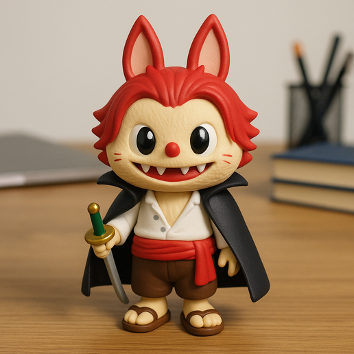 🎨 Labubu - Shanks Onepiece statue - 3D print・ 3D File for 3D printing・Cults