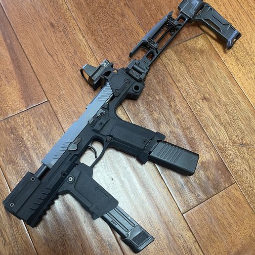 🔫 Airsoft P320 Strike Industries SMC VFC 卡宾套件・ STL File for 3D printing ...
