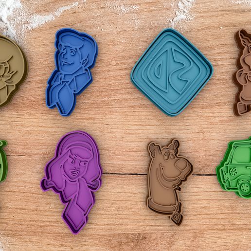 STL file Cookie cutter pack from Scooby-Doo 🍪 ・3D print design to download・Cults