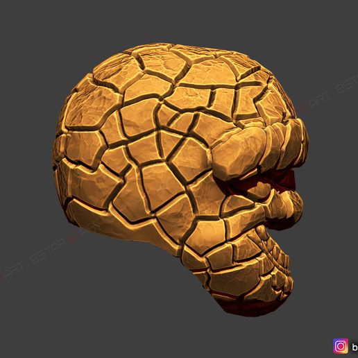 🦾 The Thing Mask - Fantastic Four - Marvel Hemet・ STL File for ・Cults