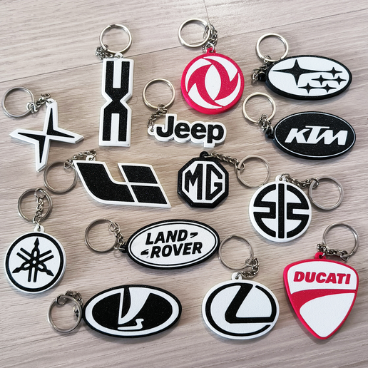 🚗 CAR LOGO KEYCHAINS PART2・Free STL File for 3D printing・Cults