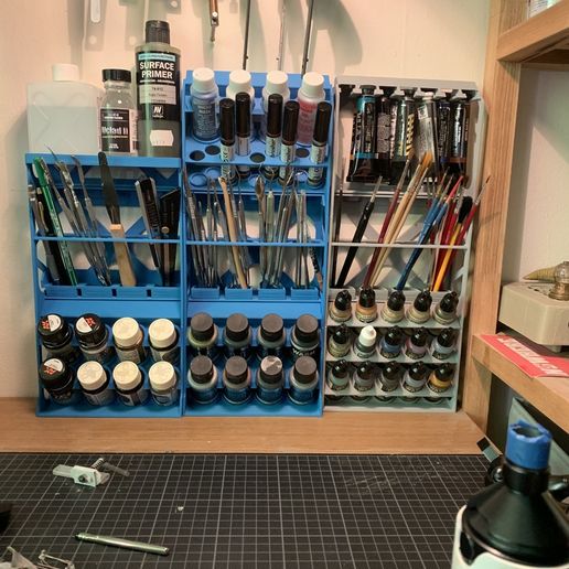 🏠 Modular paintstand for Vallejo, Alclad, Micro mark and others・Free 3D ...