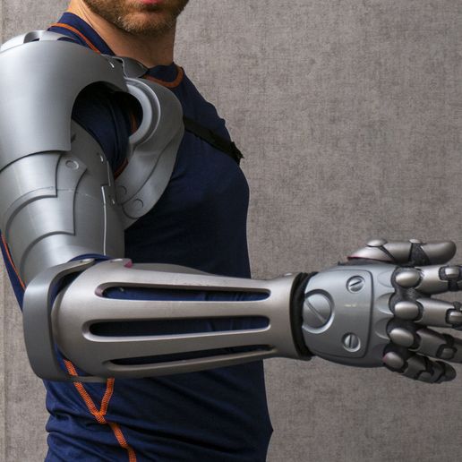 💪 Edward Elric automail arm Fullmetal alchemist cosplay - [3D print ...