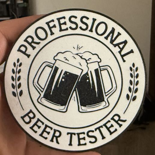 🍺 Beer Tester coaster・ STL File for 3D printing・Cults