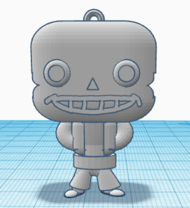 🗝️ sans undertale funko pop keychain・ STL File for 3D printing・Cults