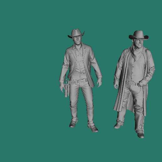🤠 Cowboy Figure – Western Style 3D Print STL・Free STL File for 3D ...