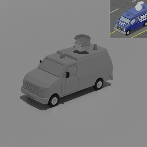 3D file Radio Van - Project Zomboid game Vehicle 📻 ・3D printable model ...