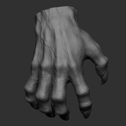 👹 3 Creature hand poses・ 3D File for ・Cults