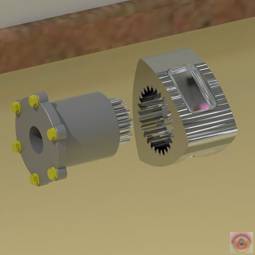 🚗 MAZDA WANKEL SINGLE ROTOR - ROTARY ENGINE・ STL File for ・Cults